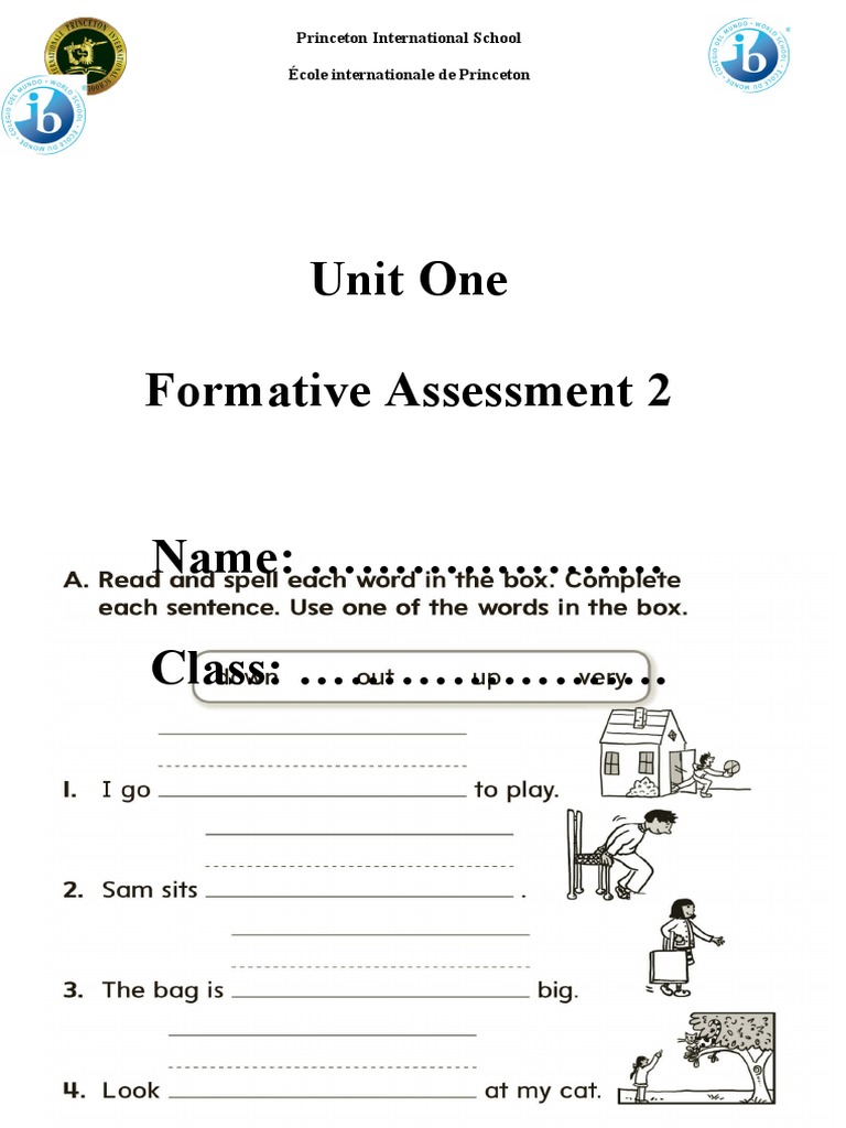 Formative Assessment 2 PYP 4 - Unit 1 - Uoi | PDF