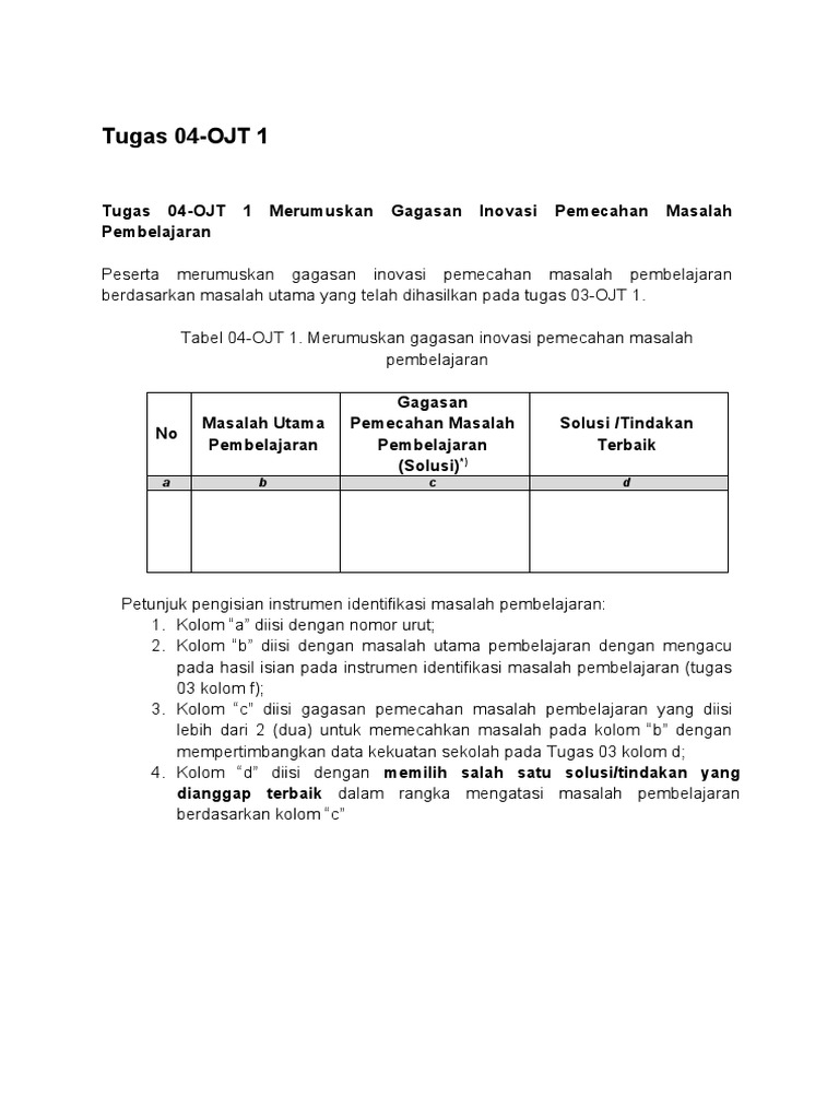 Tugas 04 - OJT 1 - CKS - 2021 | PDF