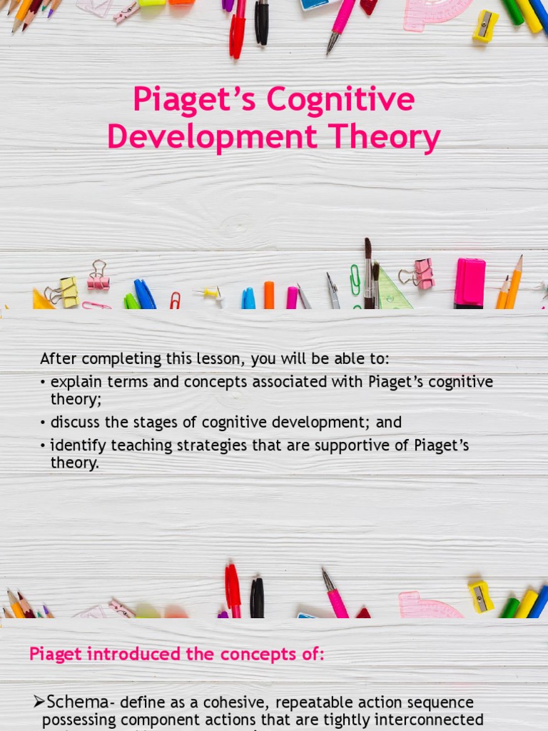 Piaget's Cognitive Development Theory | PDF | Cognitive Development ...
