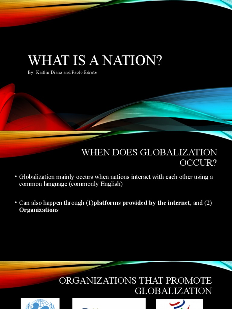 What Is A Nation?: By: Kaitlin Diana and Paolo Edrote | PDF