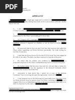 Sample - Affidavit of Authentication | PDF | Affidavit | Civil Law (Common Law)