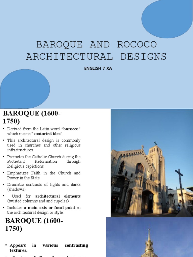 2 Baroque and Rococo Architectural Designs | PDF