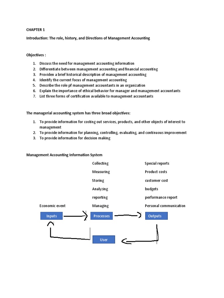 Overview of Management Accounting Principles | PDF | Management ...