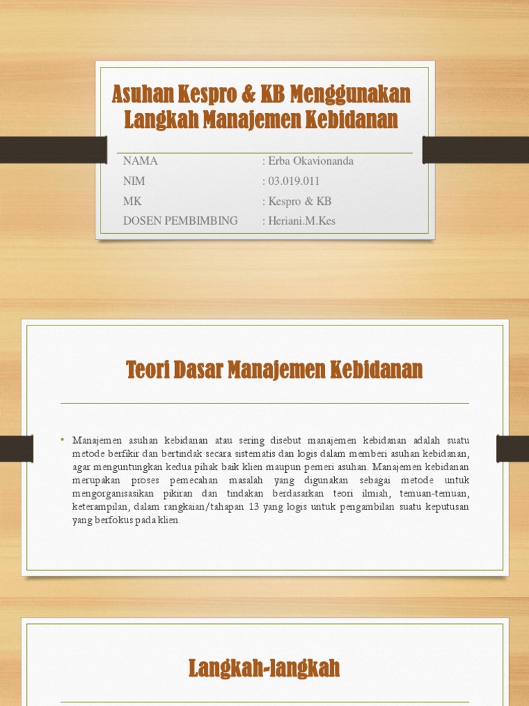 Materi Askeb KB Kespro Rizky | PDF