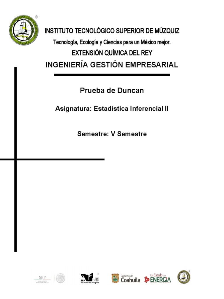 Prueba Duncan | PDF | Análisis de variación | Estadísticas