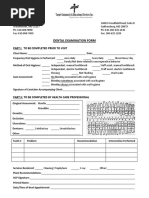 DD 2813 - Dental Exam Form | PDF | Periodontology | Dentistry