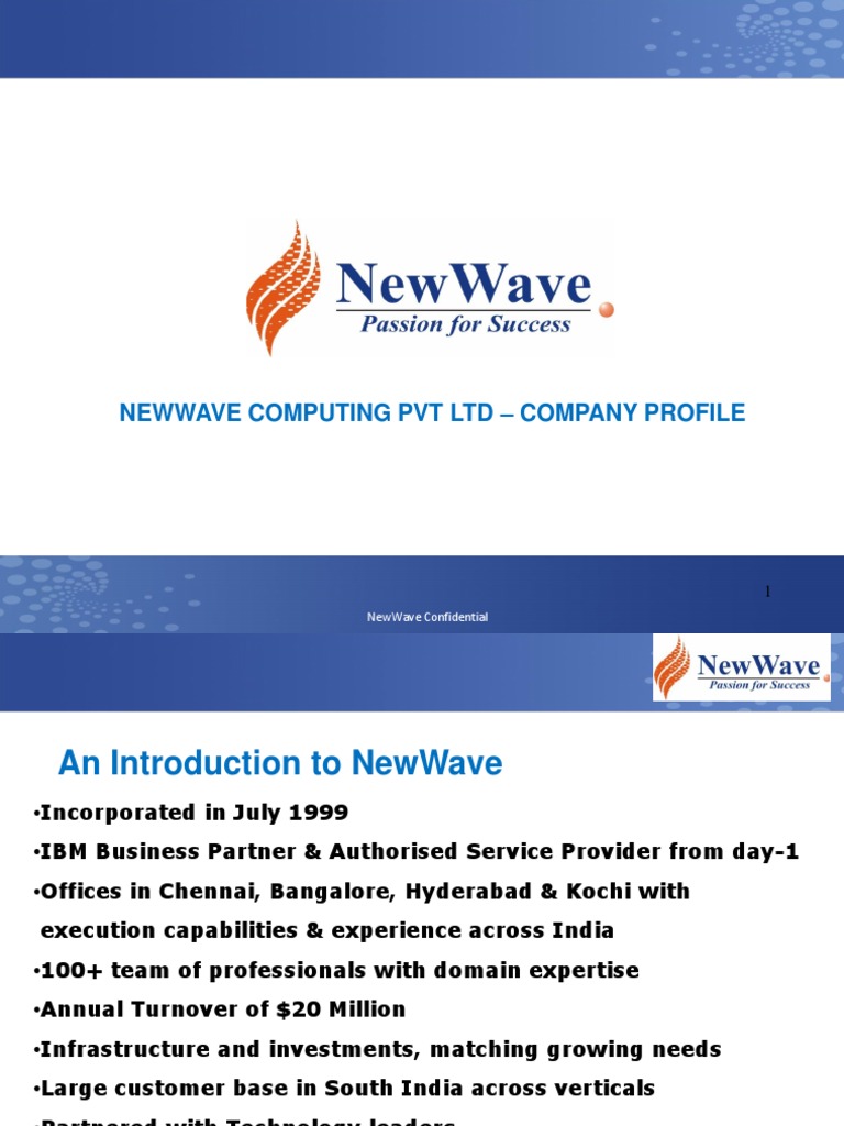 Newwave Computing Pvt Ltd – Company Profile