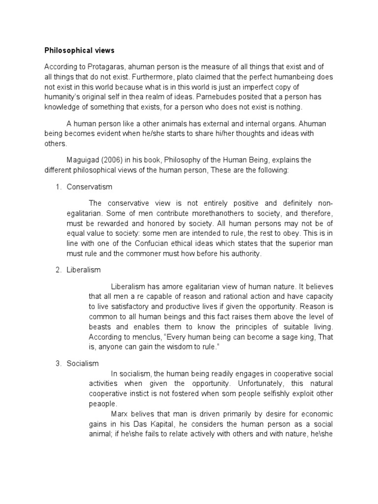 Philosophical Views | PDF | Reason | Idea