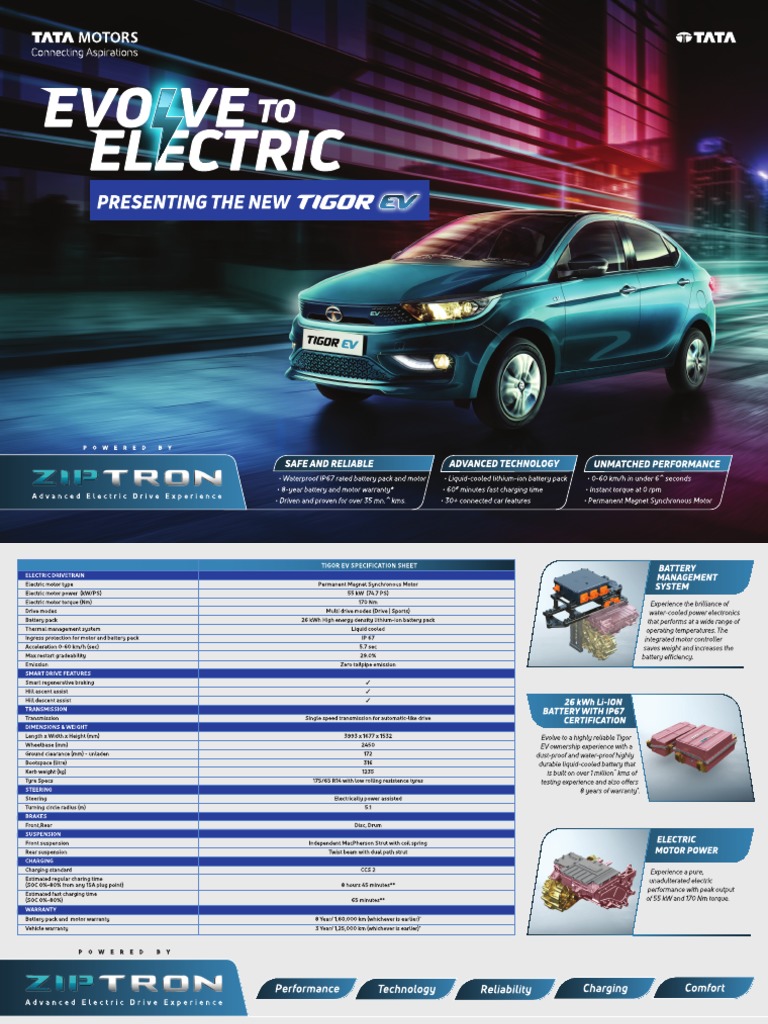 Tigor EV Brochure 2 | PDF