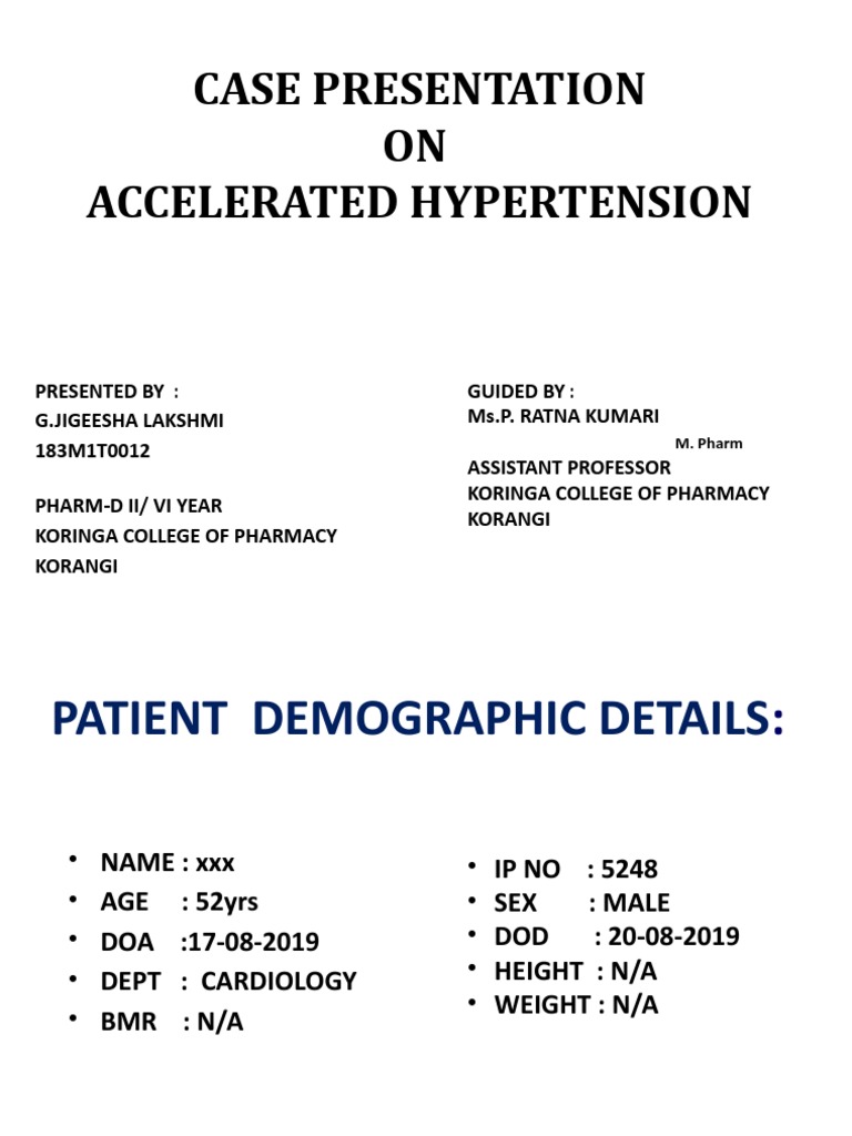 Accelerated Hypertension | PDF | Hypertension | Diseases And Disorders