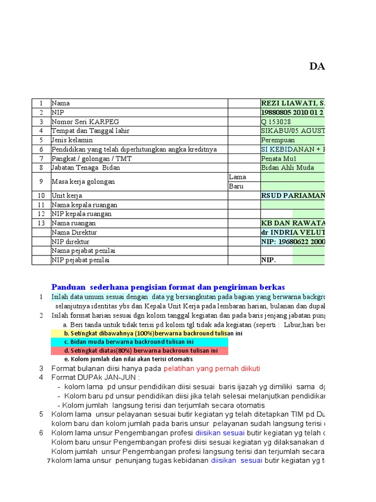 Latihan Ukom Dupak Jan Juni 2021 | PDF