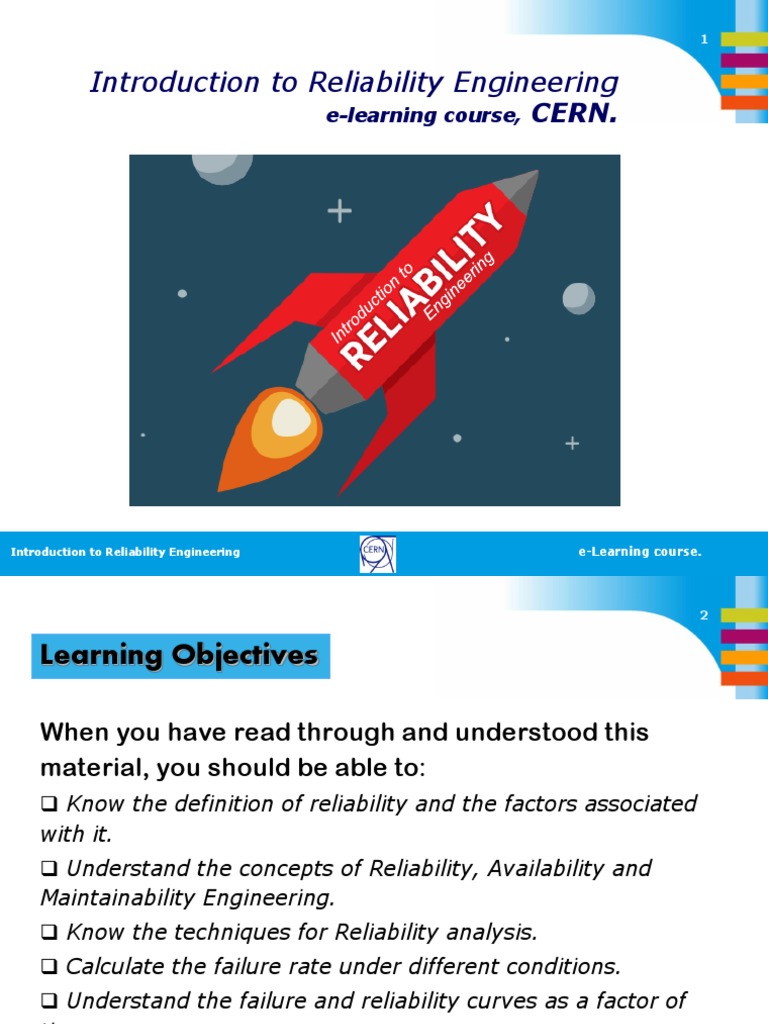 Introduction To Reliability Engineering - CERN 06.11 | PDF ...