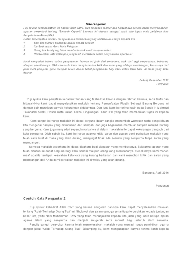 Kata Pengantar | PDF | Karier & Perkembangan | Kajian Bahasa Asing