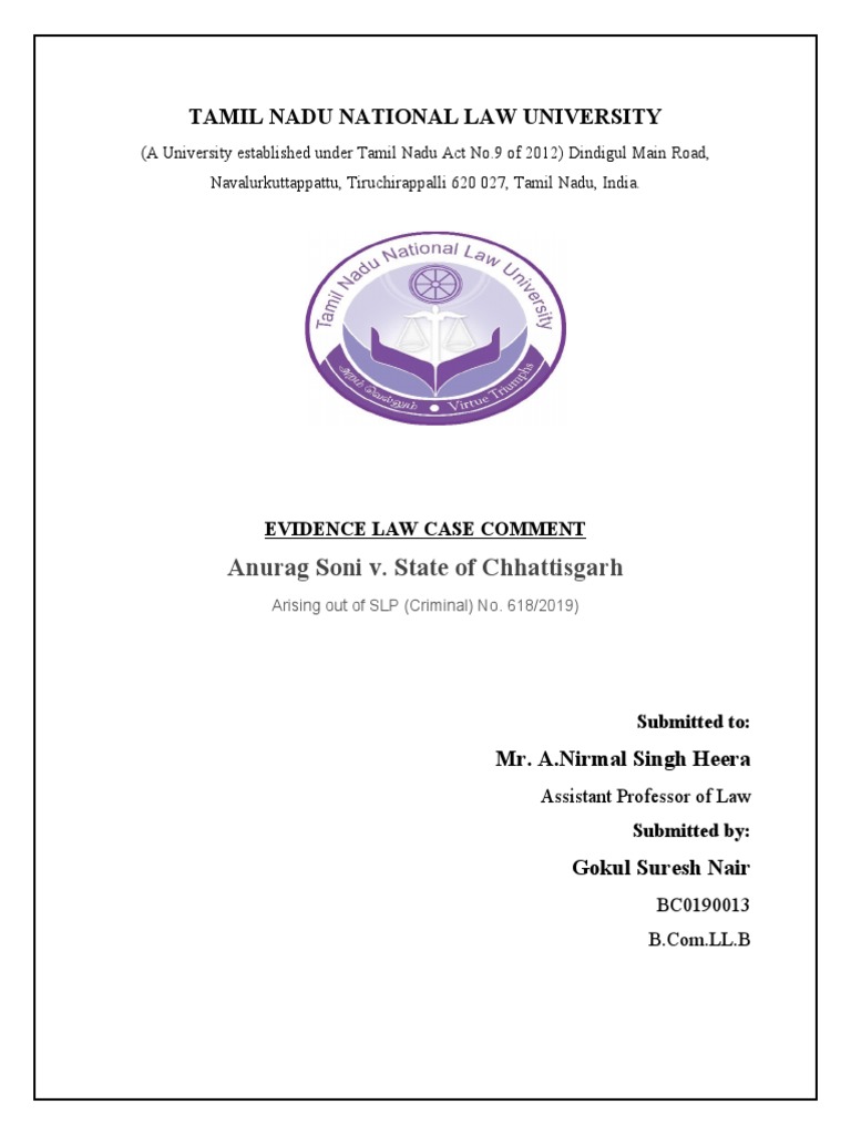 Case Comment Evidence | PDF | Prosecutor | Appeal