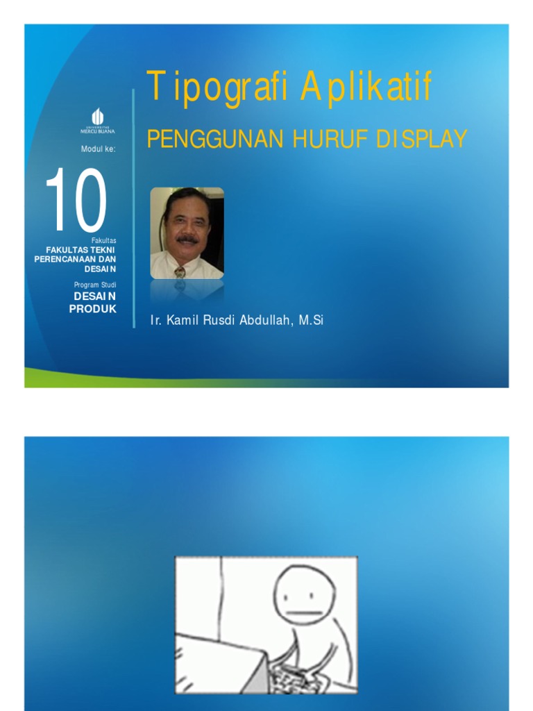 Tipografi Aplikatif: Penggunan Huruf Display | PDF