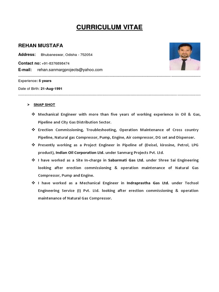 CV (Rehan Mustafa) | PDF