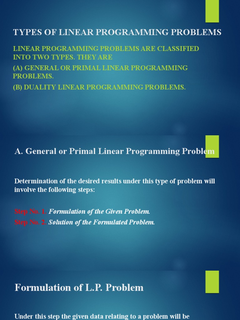 Linear Programing Problems | PDF | Linear Programming | Mathematical ... Linear Programing Problems | PDF | Linear Programming | Mathematical ...