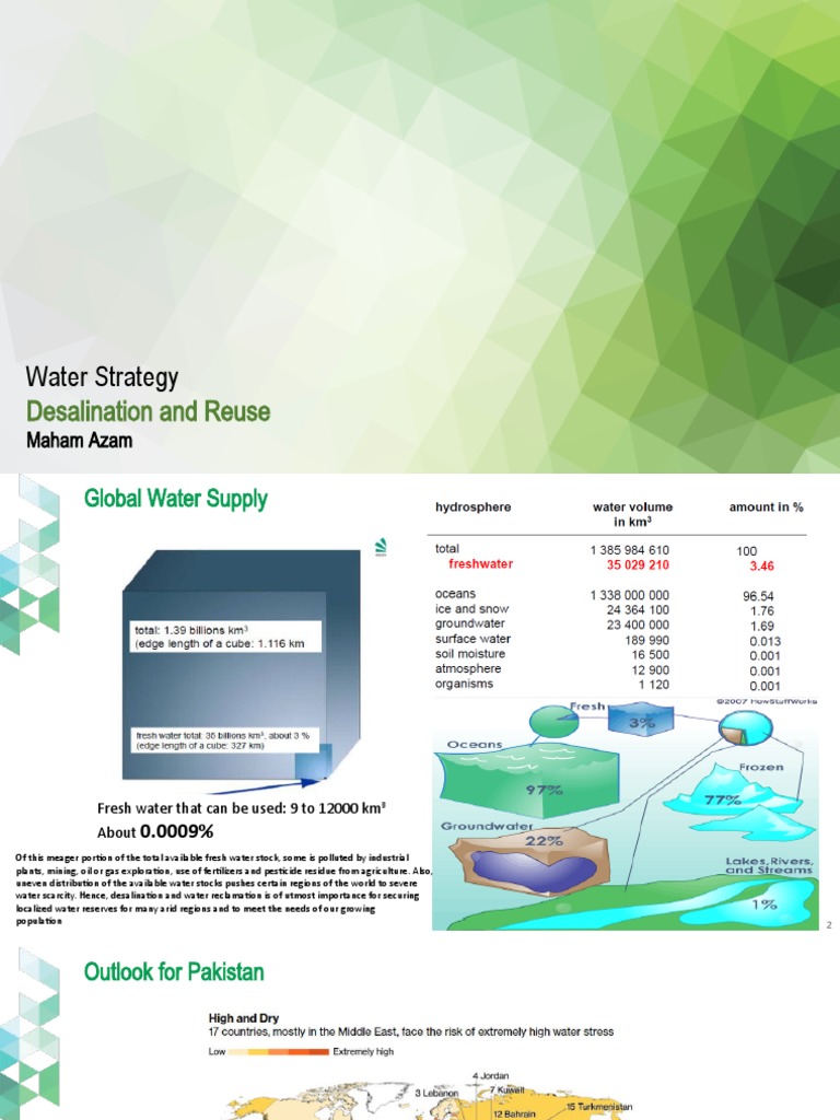 Desalination and Reuse | PDF | Desalination | Membrane