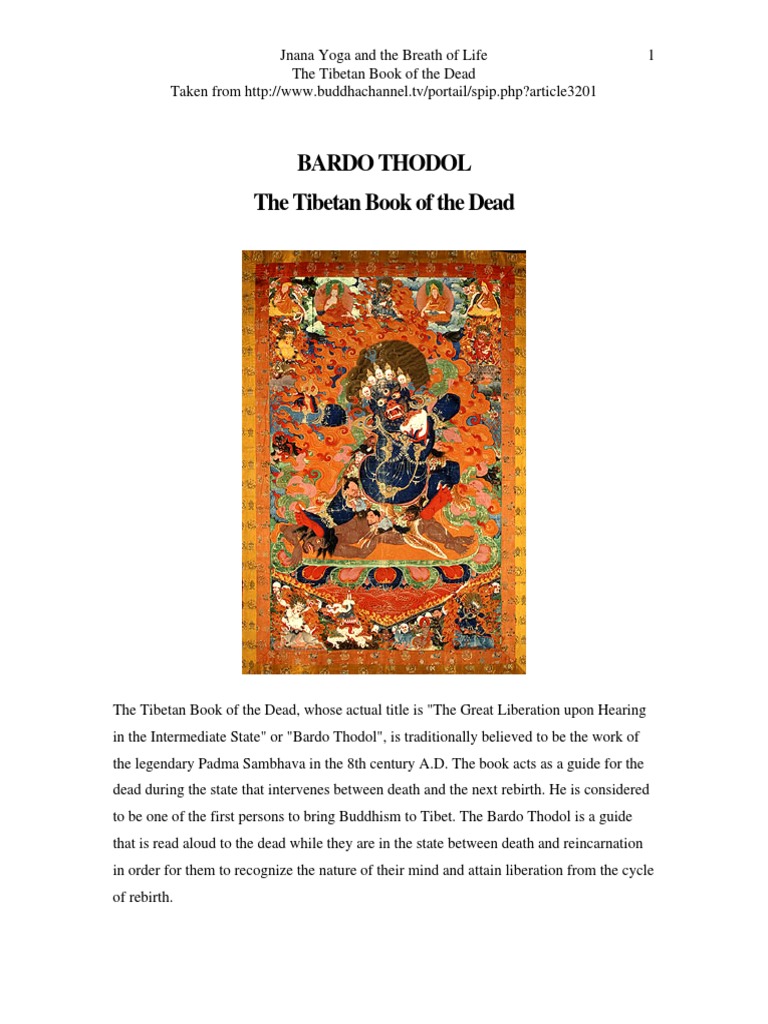 Bardo Thodol The Tibetan Book of The Dead | PDF | Heaven | Reincarnation