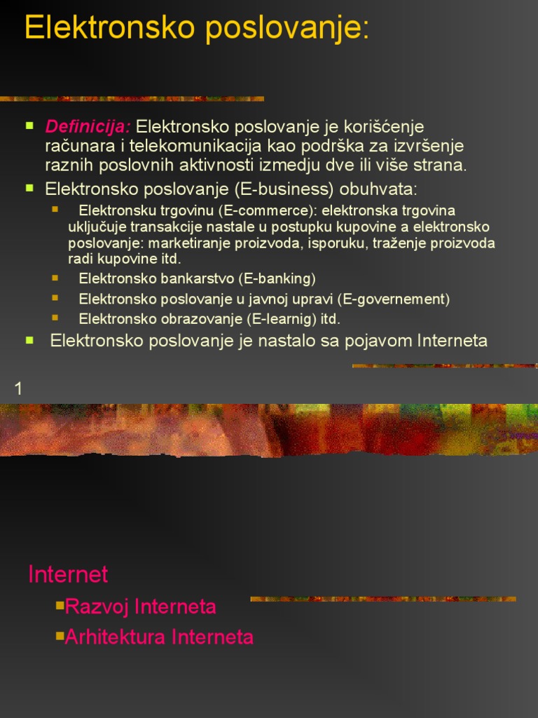 Elektronsko Poslovanje 125 | PDF