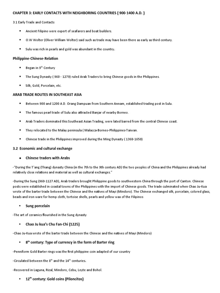 Chapter 3 Riph | PDF | Philippines | China