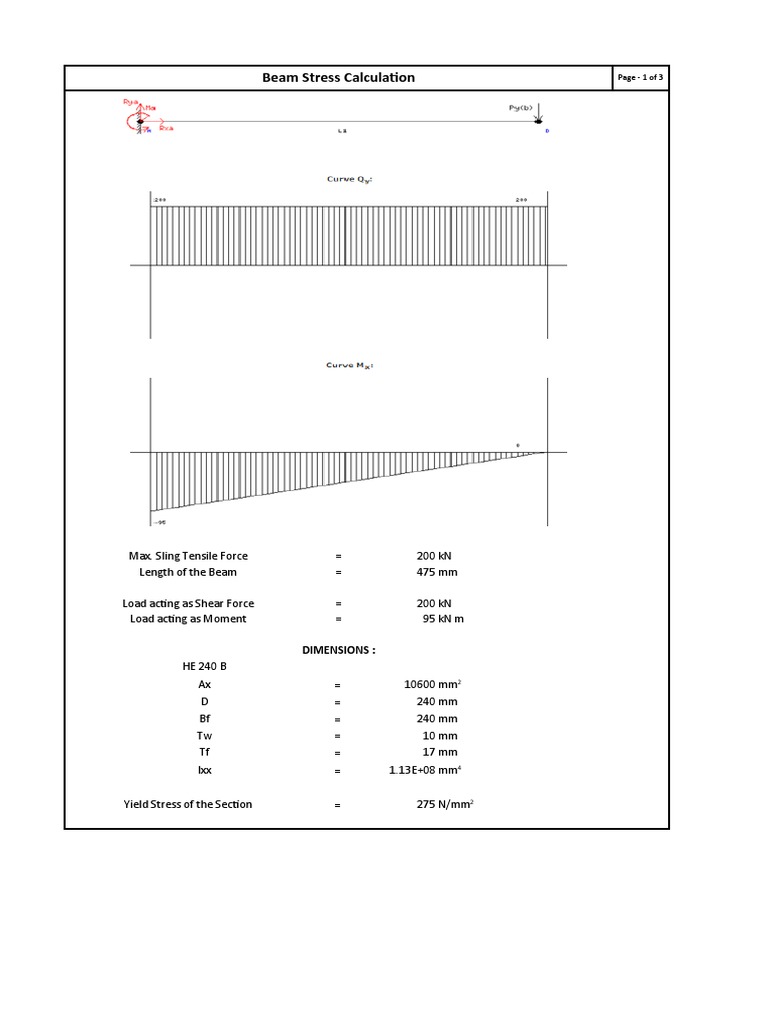 UES - Weld Bending Stress Calculation | PDF | Bending | Beam (Structure)