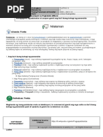 Panuntunan Sa Dramatikong Monologo | PDF