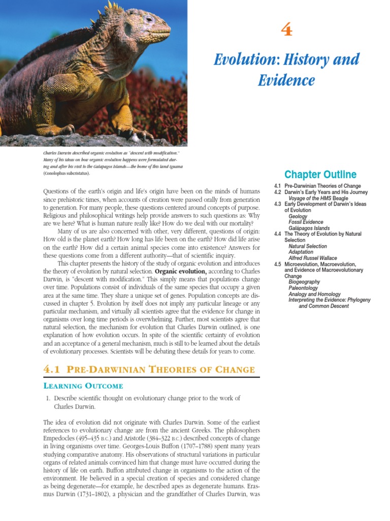 Evolution-History and Evidence | PDF | Evolution | Natural Selection