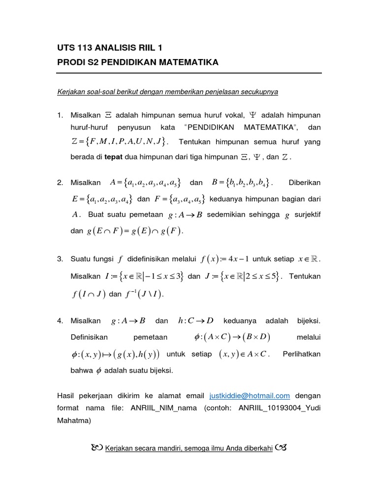 UTS Analisis Real 1 | PDF
