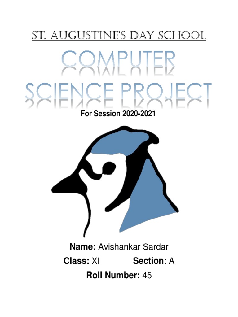 Computer Science Project Class 11 Pdf Matrix Mathematics Integer Computer Science