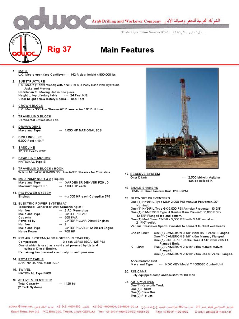 Rig 37 | PDF | Machines | Mechanical Engineering