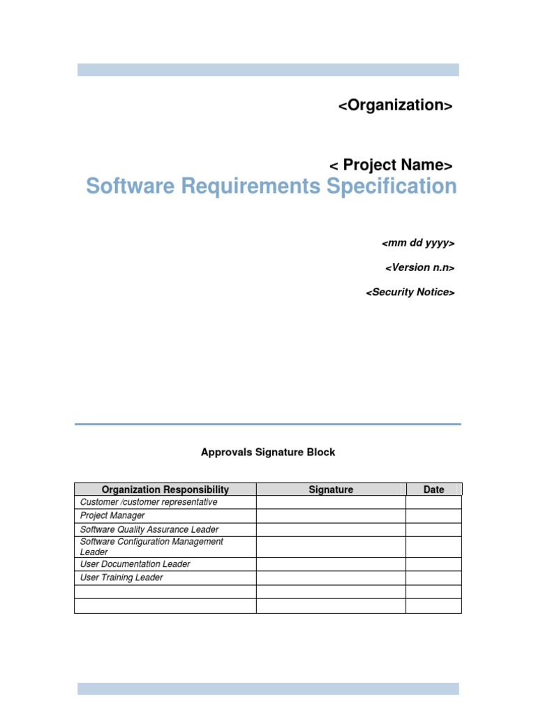 Software Requirements Specification | PDF | Specification (Technical Standard) | Interface ...