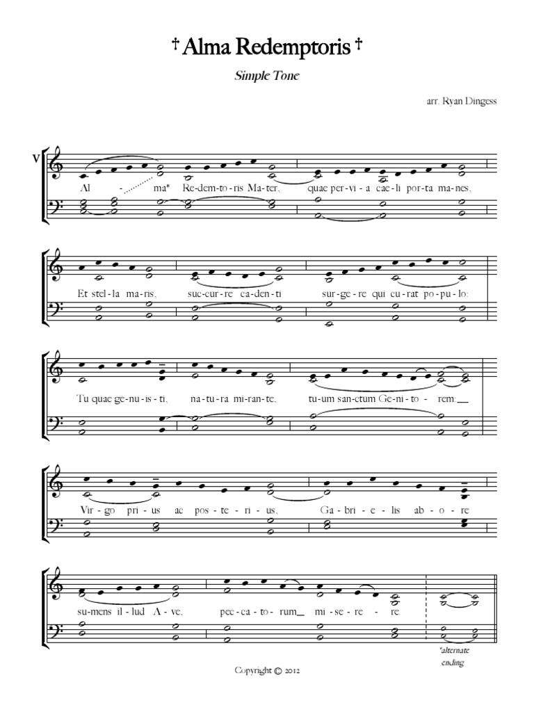 Alma Redemptoris Mater | PDF