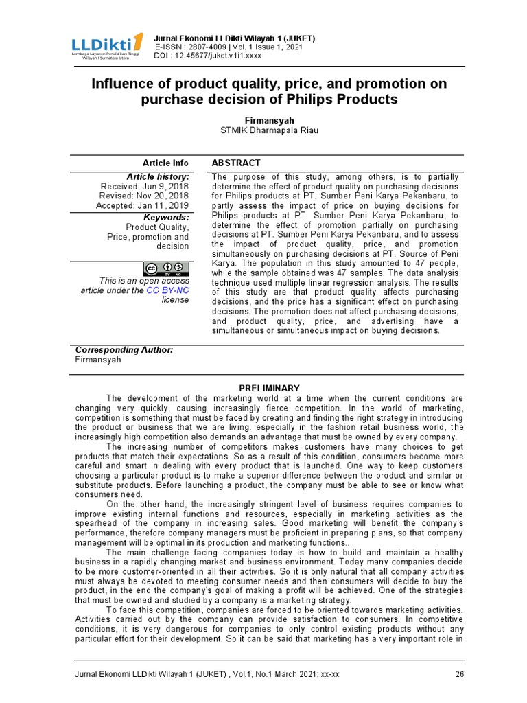 47-Article Text-224-1-10-20210823 | PDF | Regression Analysis | Marketing