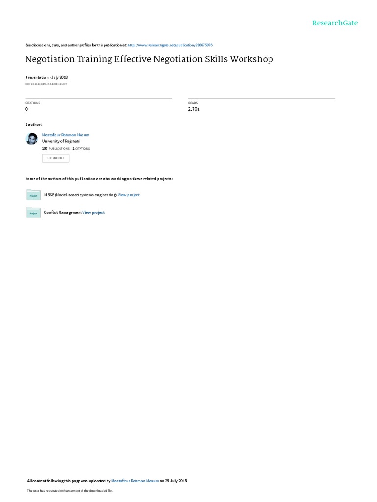 Negotiation Skills for Sales Pros | PDF | Negotiation | Sales