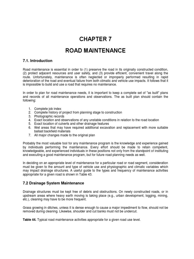 Road Maintenance Best Practices Guide | PDF | Road | Road Surface