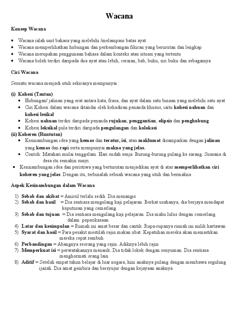 Nota STPM BM Sem 3 | PDF