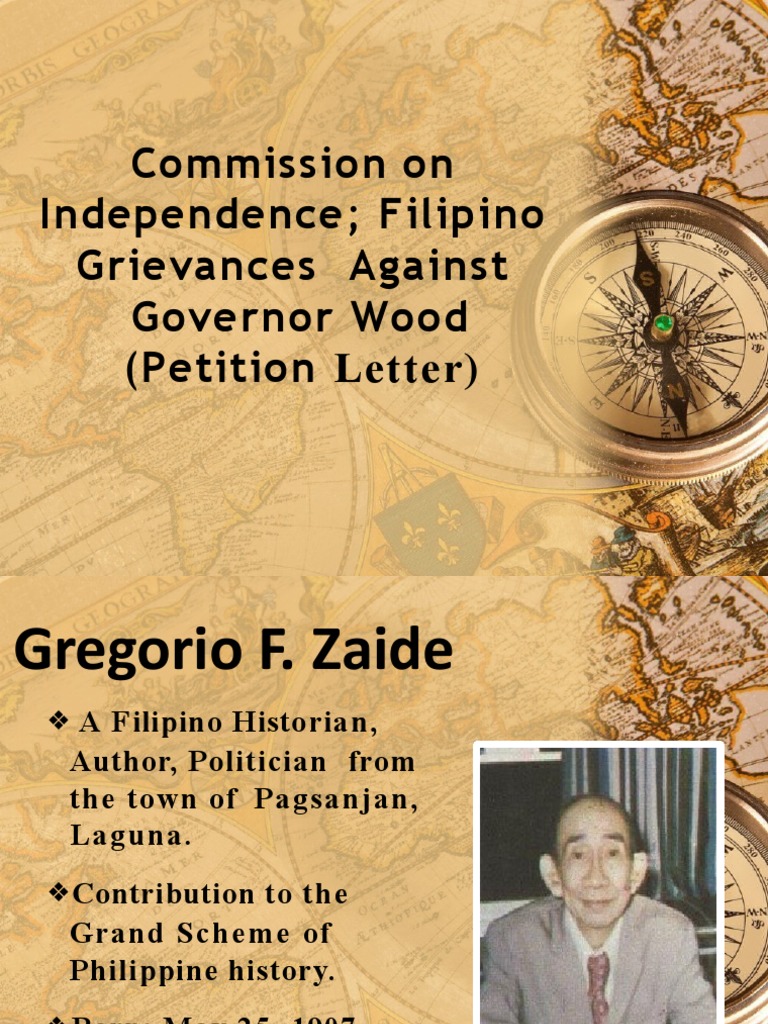 Commission On Independence Filipino Grievances Against Governor Wood ...