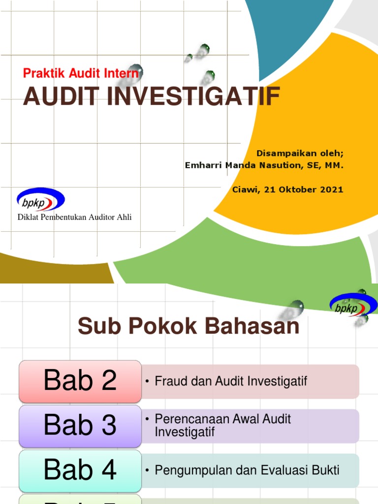 00 Slide Presentasi Audit Investigatif | PDF