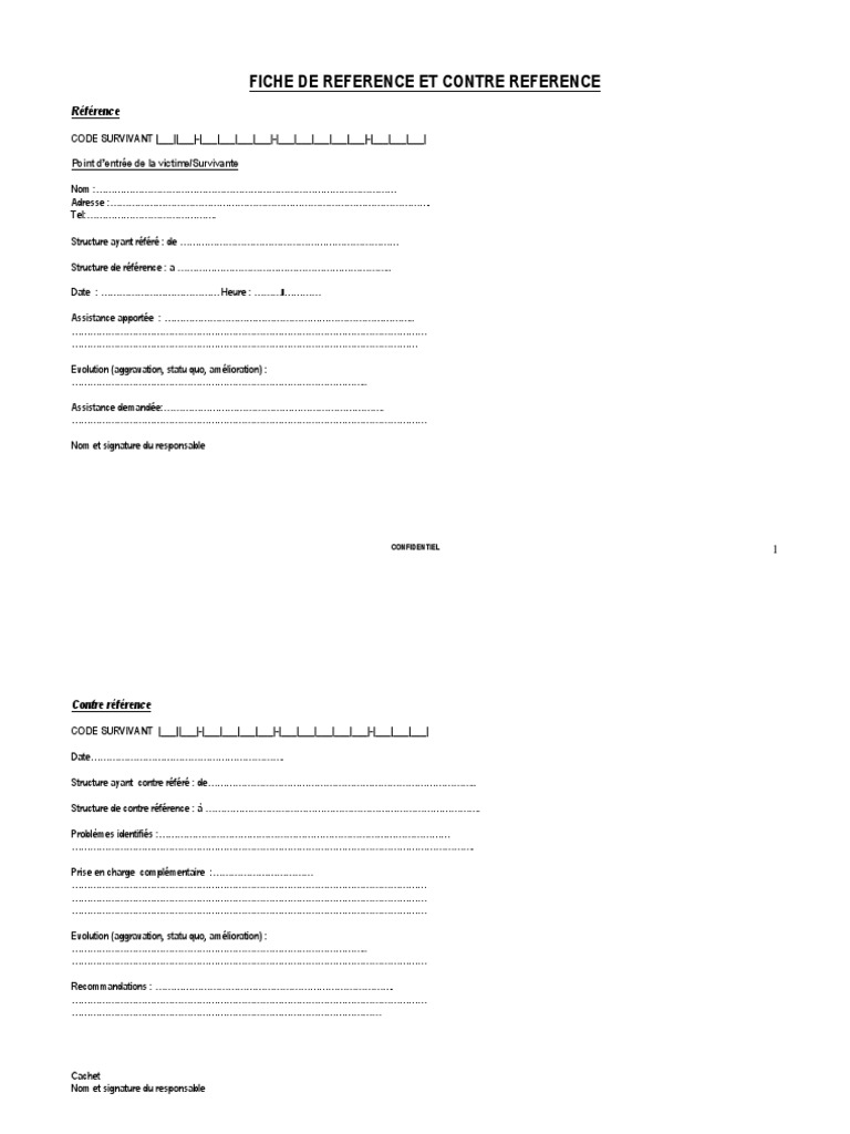 6.fiche de Reference Et Contre Reference Ok | PDF