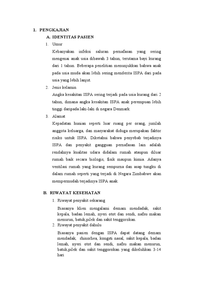 Panduan ISPA untuk Mahasiswa Keperawatan | PDF | Pengembangan Diri ...