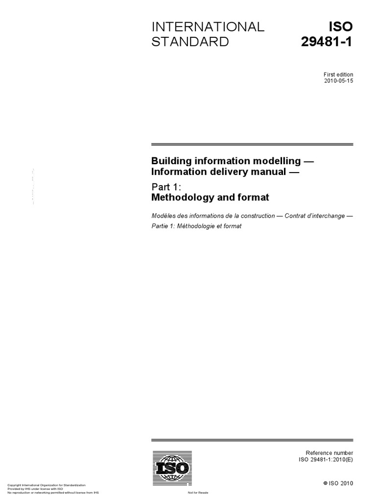 Iso 29481-1 - 2010 | PDF | International Organization For ...