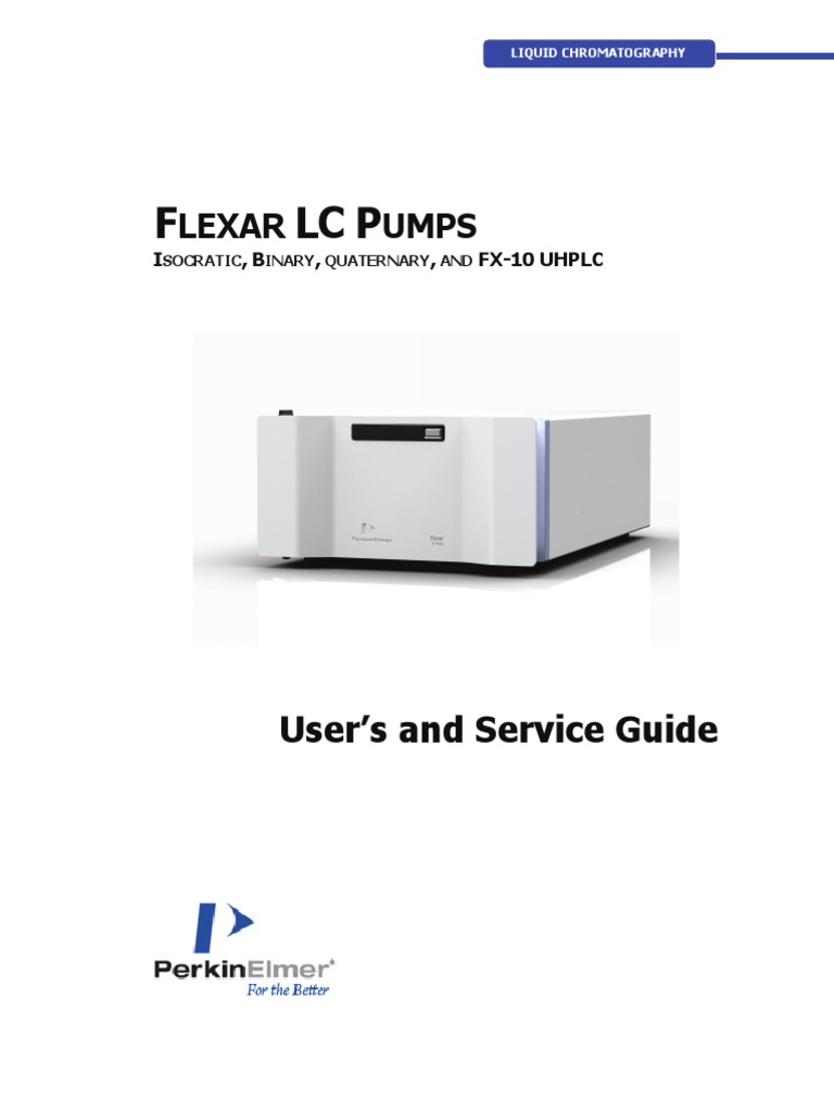 Flexar LC Pumps Users and Service Guide | PDF | Pump | Solvent