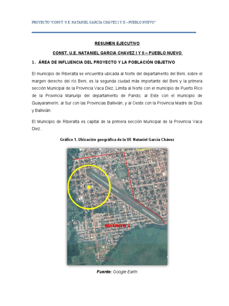 Resumen Ejecutivo U.E. Nataniel | PDF