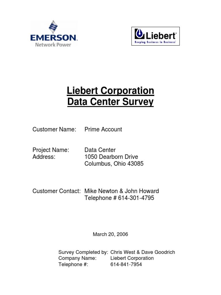 Data Center Assessment Sample Report | PDF | Data Center | Building