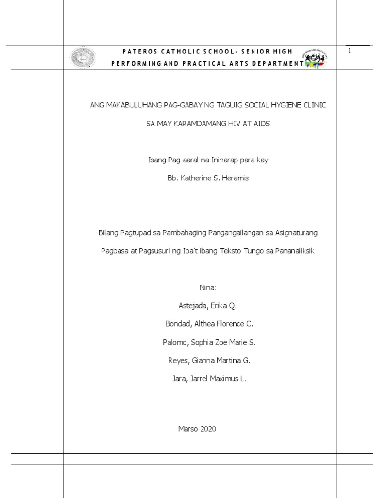 GR2 Louise Hiv Aids Final Output | PDF
