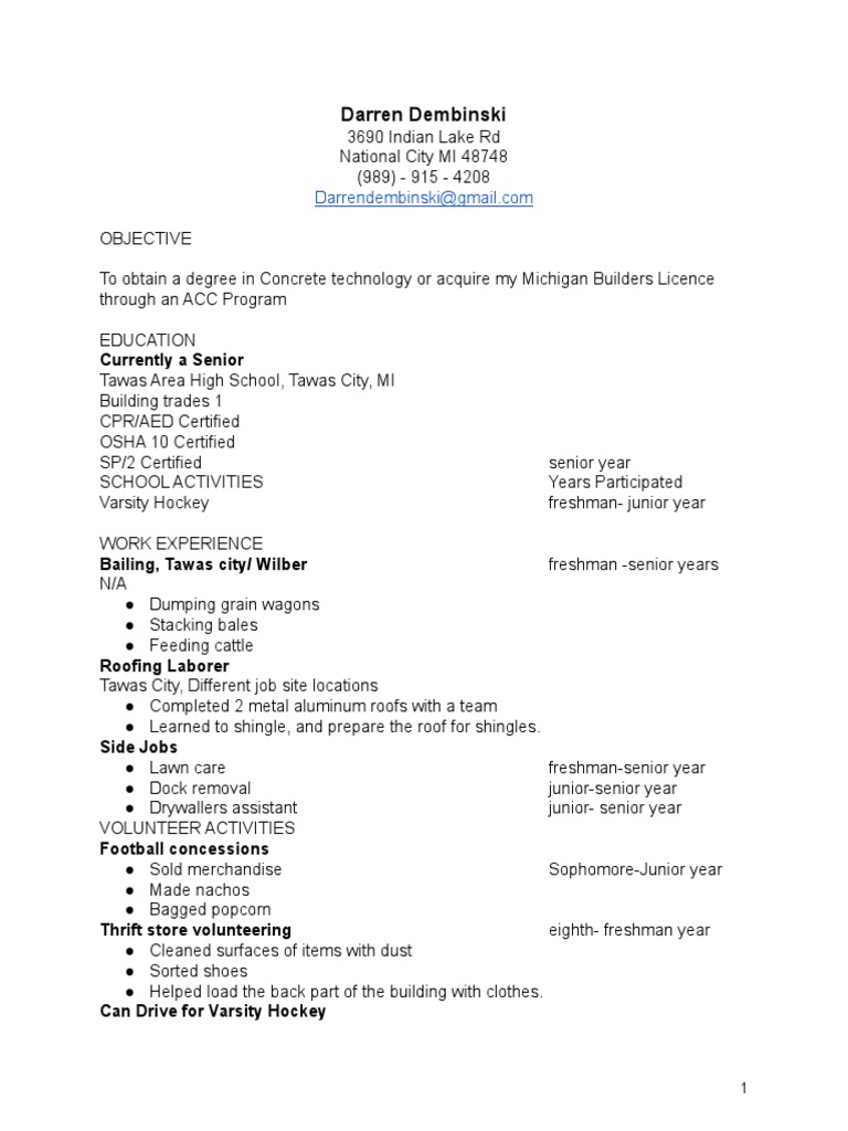 Resume Format | PDF