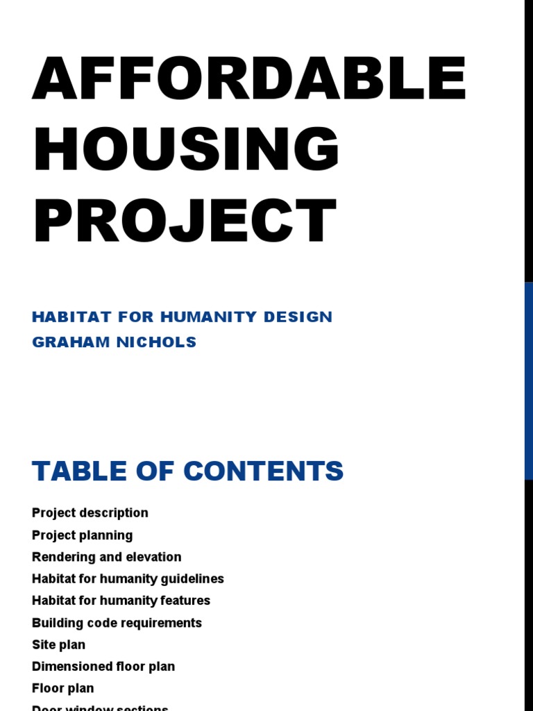 Affordable Housing Project Design Meeting Habitat for Humanity ...
