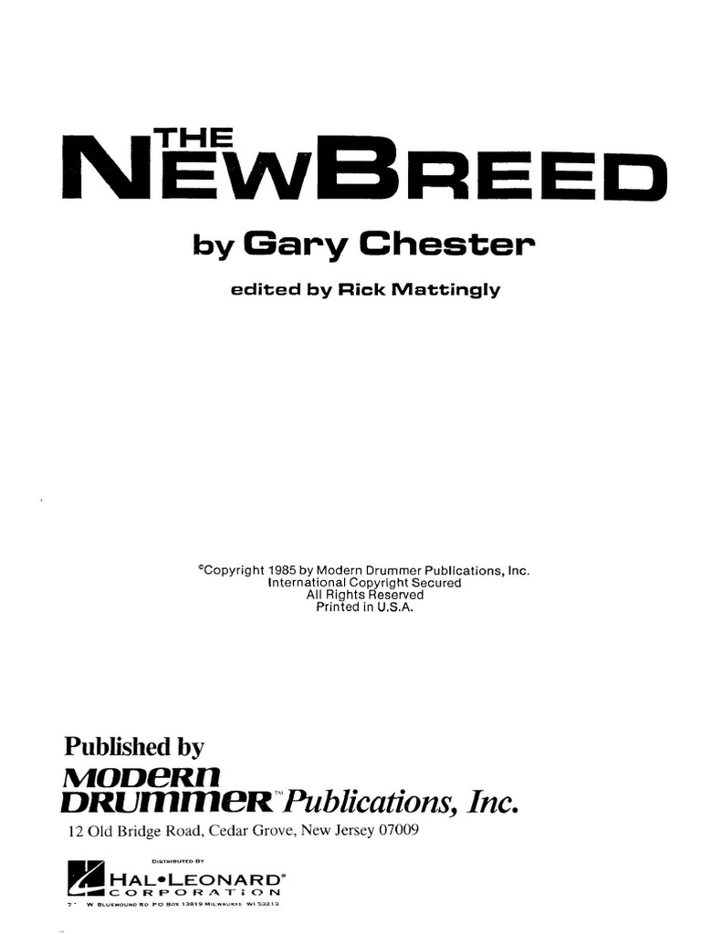 Gary Chester - The New Breed | PDF