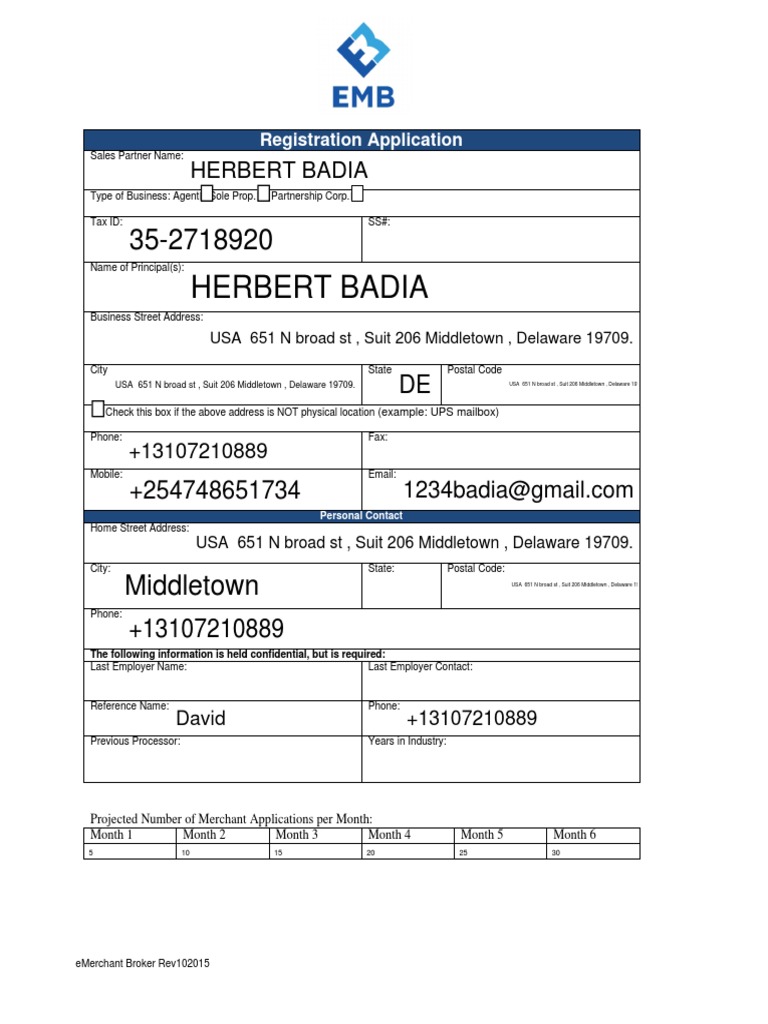 AGENT Registration Application Form-NEW LOGO | PDF